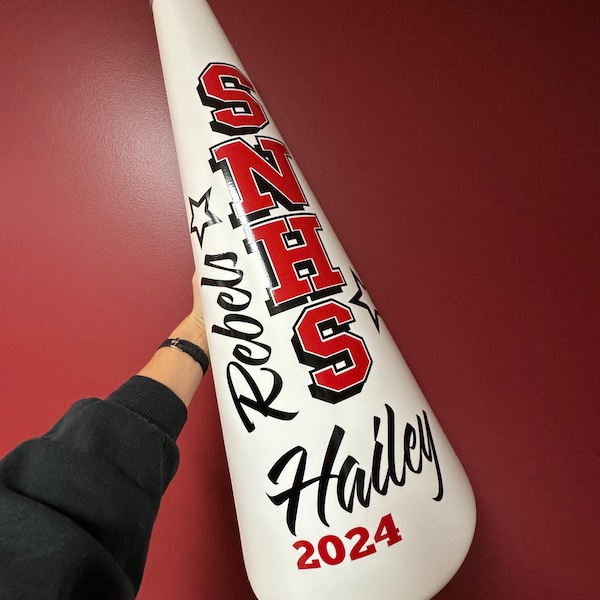 4 PACK 13"- 32" Custom Cheer Megaphones - Etsy