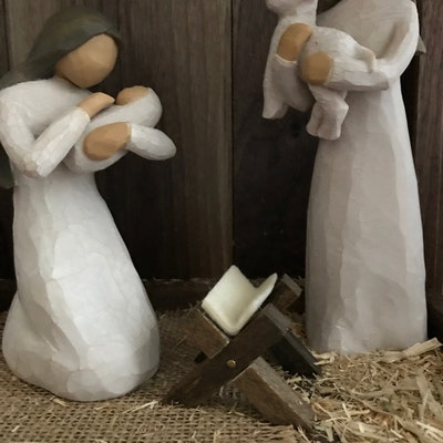 Nativity Manger Cradle for Willow Tree Nativity Creche - Etsy