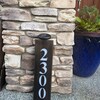 60" Tall Custom Steel Address Solar Lighted Sign Post - Etsy
