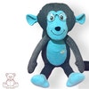 Monkey PDF Sewing Pattern. Mack the Monkey Stuffed Animal Pattern - Etsy