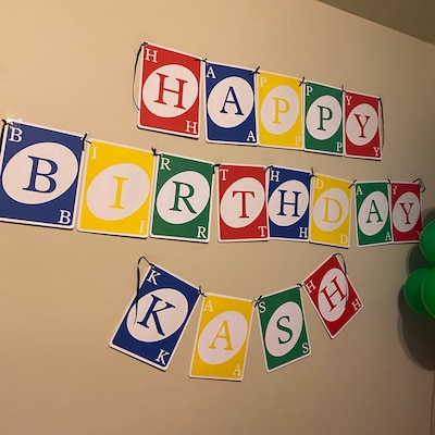 FULL SIZE UNO Party Banner Cardstock - Etsy