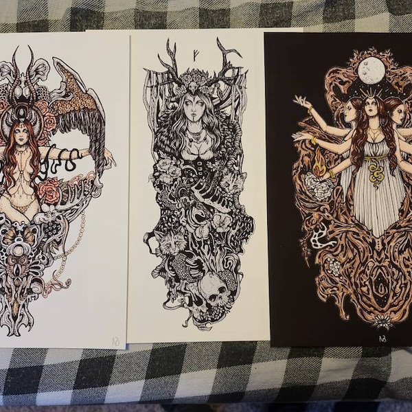 Freya | Hand Signed Print | Norse Mythology - Etsy