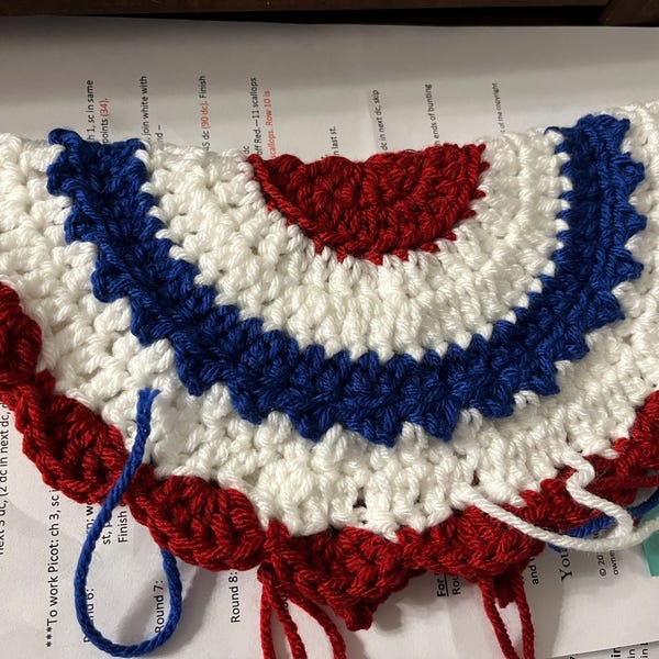 PDF Pattern, Patriotic Flags Crochet Pattern, USA American Flag Sticks ...