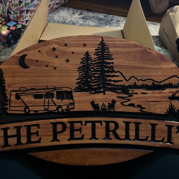 RV Sign, Camper Sign, Engraved Rv Sign, Campsite Flag, RV Flag Hanging ...