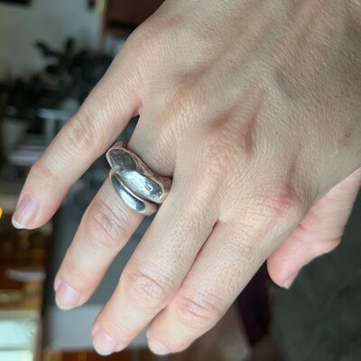 Set of 5 Stack Rings, Solid Bronze Ring, Geometric Ring, Stackable ...