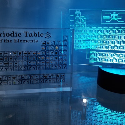 LED, Periodic Table, Acrylic, Sign, Light, Edge Lit, Nightlight, Gift ...
