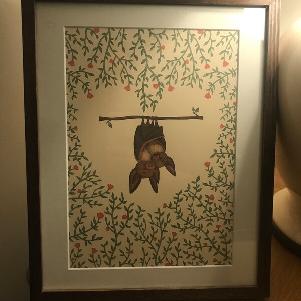 Bat Singing Practise Art Print - Etsy