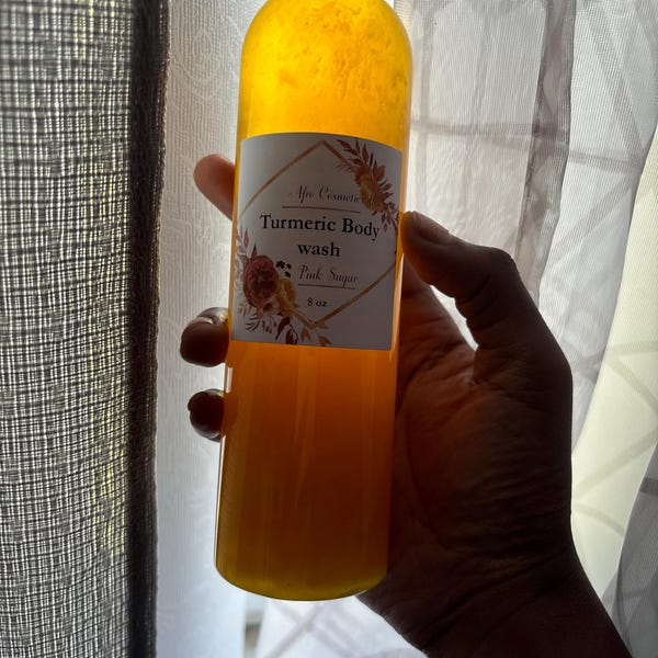 Turmeric Body Wash, Shower Gel, Natural Shampoo, Turmeric Kojic Soap ...
