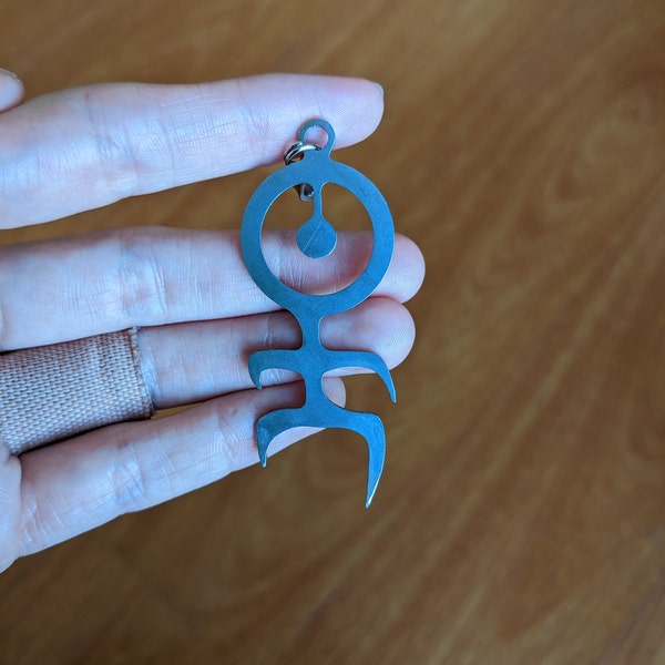 Female Trombone Player Stick Figure Keychain Charm - Etsy