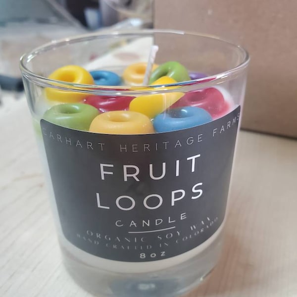 Fruit Loops Dessert Candle - Etsy