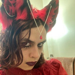 MTO Gray Siren Ears Gray and Black Water Creature Ears Fantasy Ears ...