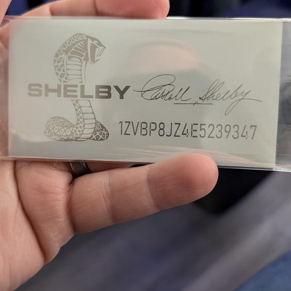 Mach 1 Mustang Plaque Emblem Badge Fully Custom for Interior or Under ...