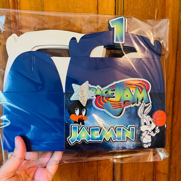 Baby Space Jam Gable Boxes. Space Jam Party Favor Boxes. Space Jam ...