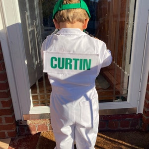 Adult White Caddie Uniform Coverall Boiler Suit Caddy With - Etsy Australia