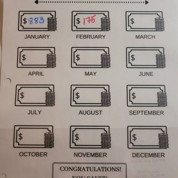 Quarter Savings Challenge | Quarter Challenge | Yearly Savings ...