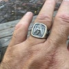 Widows Sons Masonic Ring in Sterling Silver Cigar Band Style - Etsy Canada