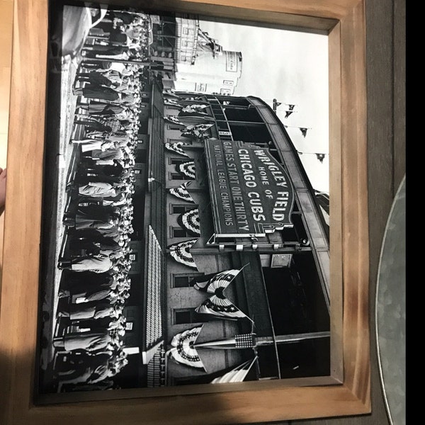 Chicago Baseball Team Vintage Photo Field Ballplayers Stadium Print Fan ...