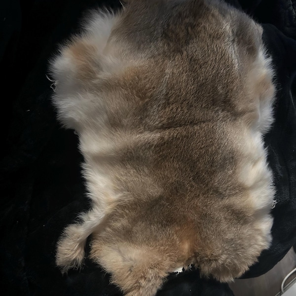 1 Pcs Natural Color Rabbit Fur Pelts - Craft Grade Assorted! - Etsy