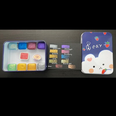 MICA DOTCARDS Handmade Watercolors Mica Metallic Dot Cards - Etsy