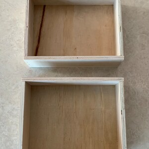 Nesting Cubes, Unfinished Space Saving Wood Craft Nesting Cube Boxes ...