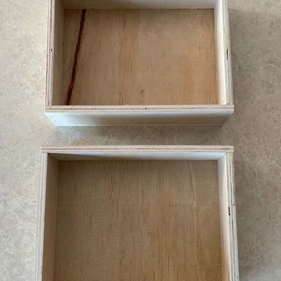 Nesting Cubes, Unfinished Space Saving Wood Craft Nesting Cube Boxes ...