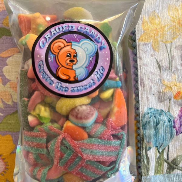 Over 100 Gummy Custom Mix, Pick N Mix, Sweet & Sour Gummies, Custom ...