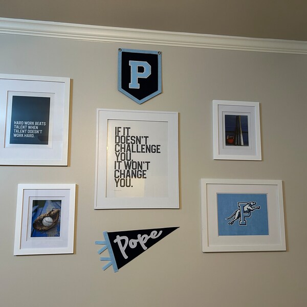 Navy Digital Poster Set Sport Quote Wall Art Famous Athlete Home Decor ...