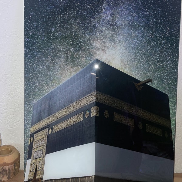 Kaaba Glass Wall Art,modern Islamic Glass Wall Decoration,islamic Decor ...