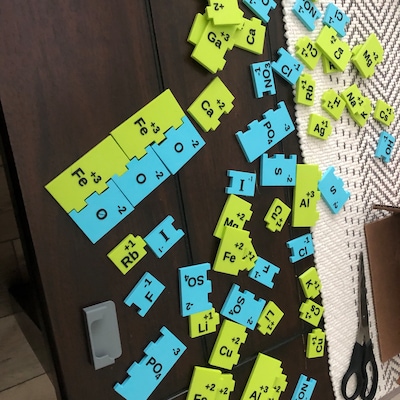 Ionic Bonding Learning Tiles 3D Printed Learning Tools Chemistry ...