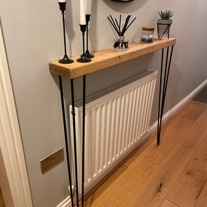 Rustic Radiator Shelf Console Table - Etsy UK