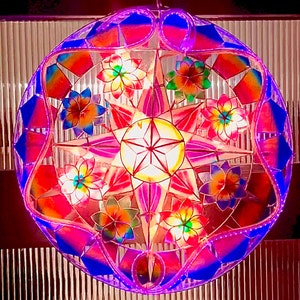 Blue Traditional Bamboo Parol Philippine Christmas Lantern - Etsy