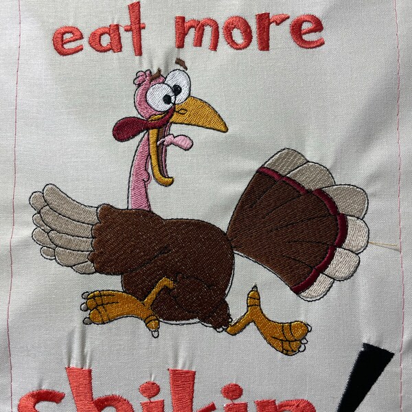 Running Turkey Machine Embroidery Design Thanksgiving Day - Etsy