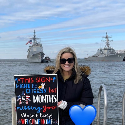 Editable Military Welcome Home Sign Back From Deployment Printable ...