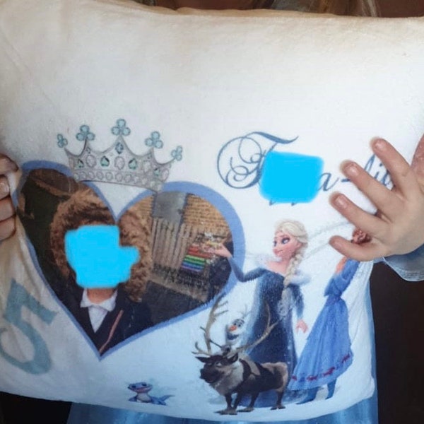 Frozen 2, Elsa & Anna Personalised Cushion/pillow. Frozen Gift ...