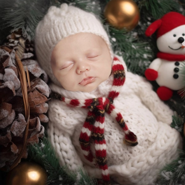 Newborn Christmas Backdrop Photography, Face Insert Baby Digital ...