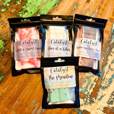 Skin of a Killer Snap Bar Style Wax Melt / Exotic Amber, Fresh Bergamot ...