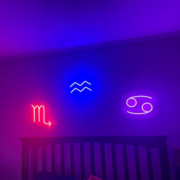 Astrology Horoscope Zodiac Neon Sign Led,aquarius,aries,cancer ...