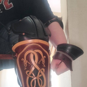 Demi Gauntlets Leather SCA LARP Renaissance Fair Kit Garb Costume - Etsy