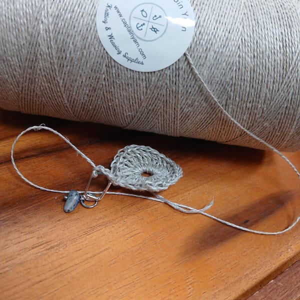 Brass Reed Heddle Hook - Threading Hook for Weaving Loom - Crochet En ...