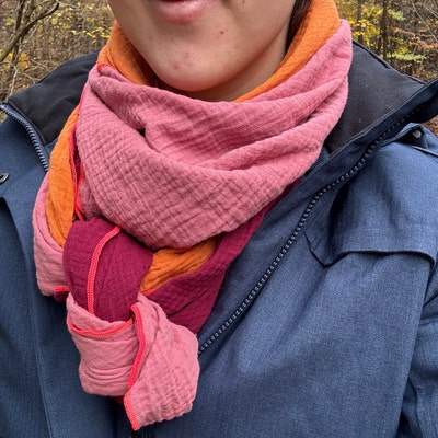 Musselintuch Damen, Halstuch Damen, Musselin Schal, Geschenk ...