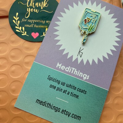 IV Aquarium Pin Nursing/ Medical/ Physician Assistant/ Fish Pin ...