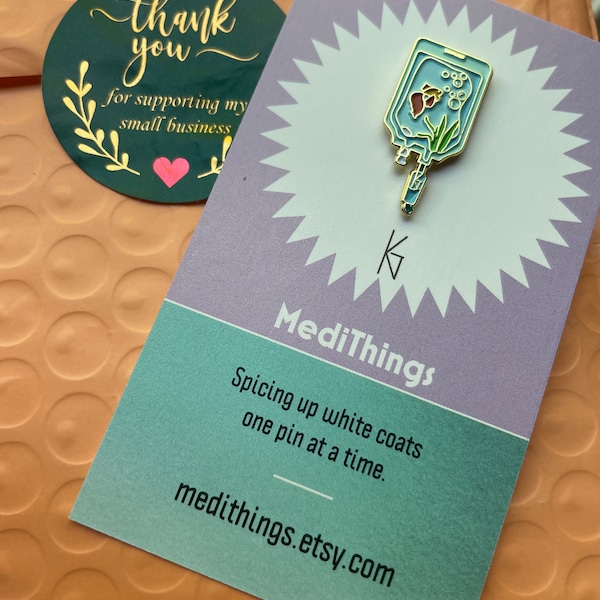 IV Aquarium Pin - Nursing/ Medical/ Physician Assistant/ Fish Pin ...