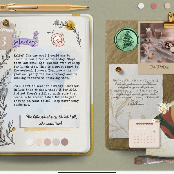 Digital Stationery Kit, Goodnotes Stickerbook, Digital Bujo, Digital ...