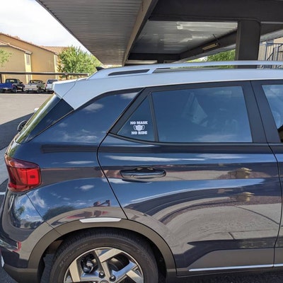 No Mask No Ride Window Decal 2 Decals Included Ride Share Window ...