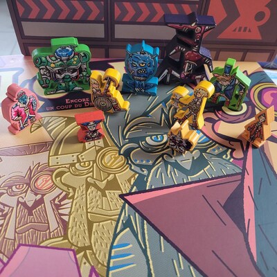 LORDS of WATERDEEP Meeples Upgrade Kit Stickers Free Scoundrels of Skullport Decals Kit Premium ...