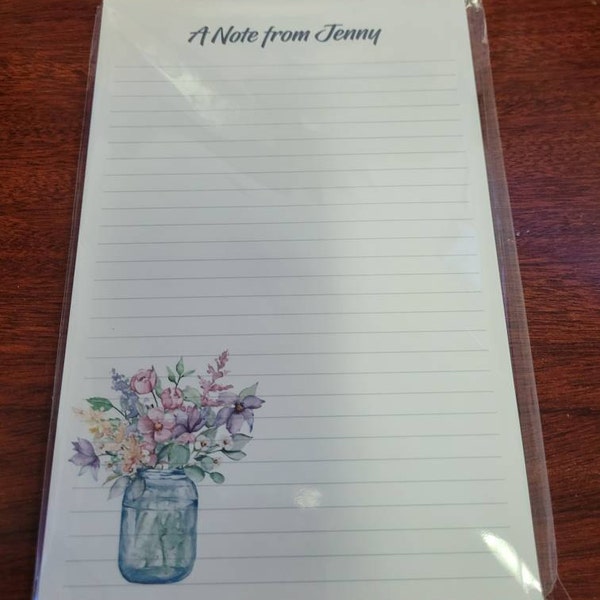 Wildflower Large Notepad, Pretty Notepad Makes a Perfect Stationery ...
