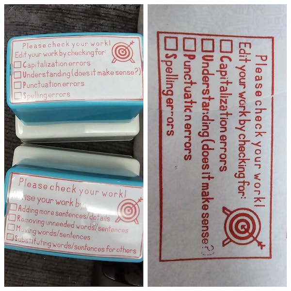 All-custom Checklist Stamps,teacher Stamps,personalized Checklist ...