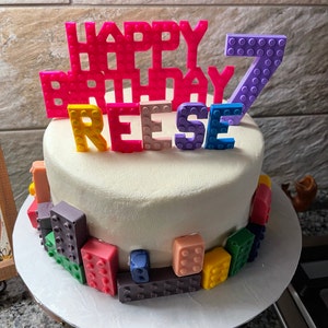 Celebration Cake Set Happy Birthday Sign and Numbers Cake - Etsy