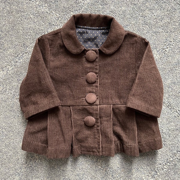 Easy Jacket for Baby and Girl PDF Sewing Pattern | Kids Collar Coat ...