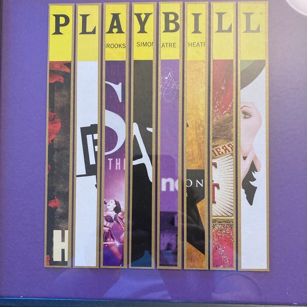 Custom Broadway Playbill Framed Art Collage Personalize It - Etsy
